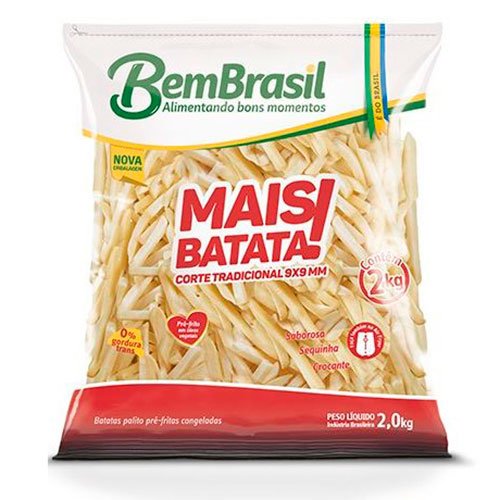 Batata Congelada Bem Brasil Mais Batata Palito Tradicional 2kg
