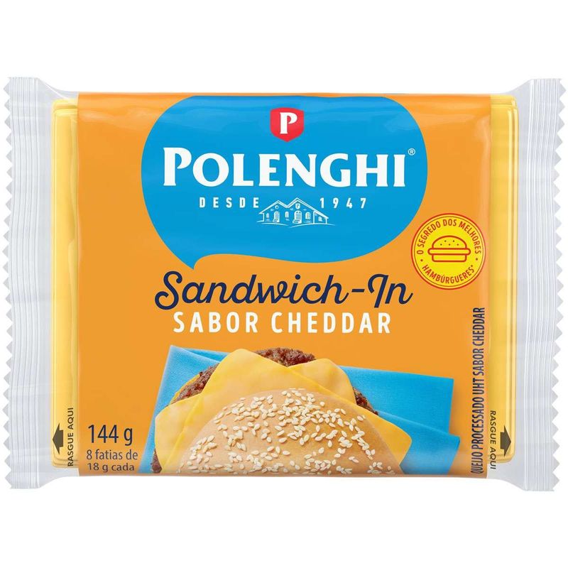 Queijo Processado Cheddar Polenghi 144g | Bemol