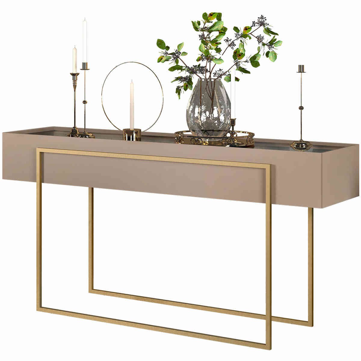 Aparador Pilar Espelhado Griz | Bemol