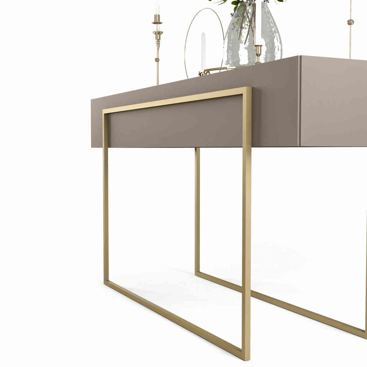 Aparador Pilar Espelhado Griz | Bemol