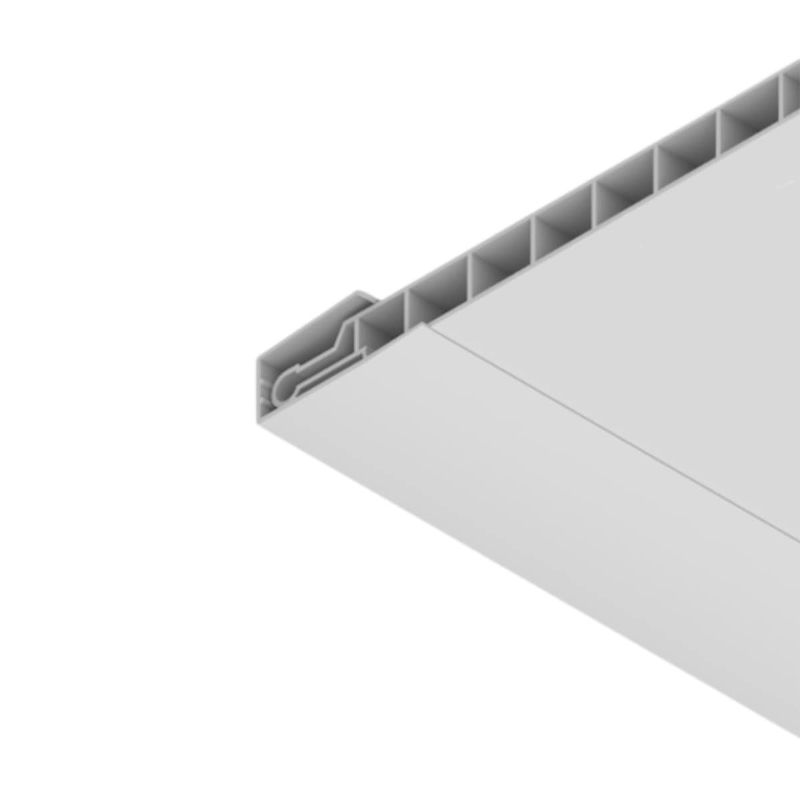 Perfil PVC Tipo U 6m Branco Neve - Multilit (MP)