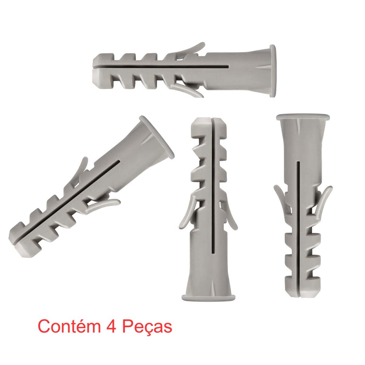 Parafuso Sextavado Sforplast Rosca Soberba 1/4x55" + Bucha Nylon Com ...