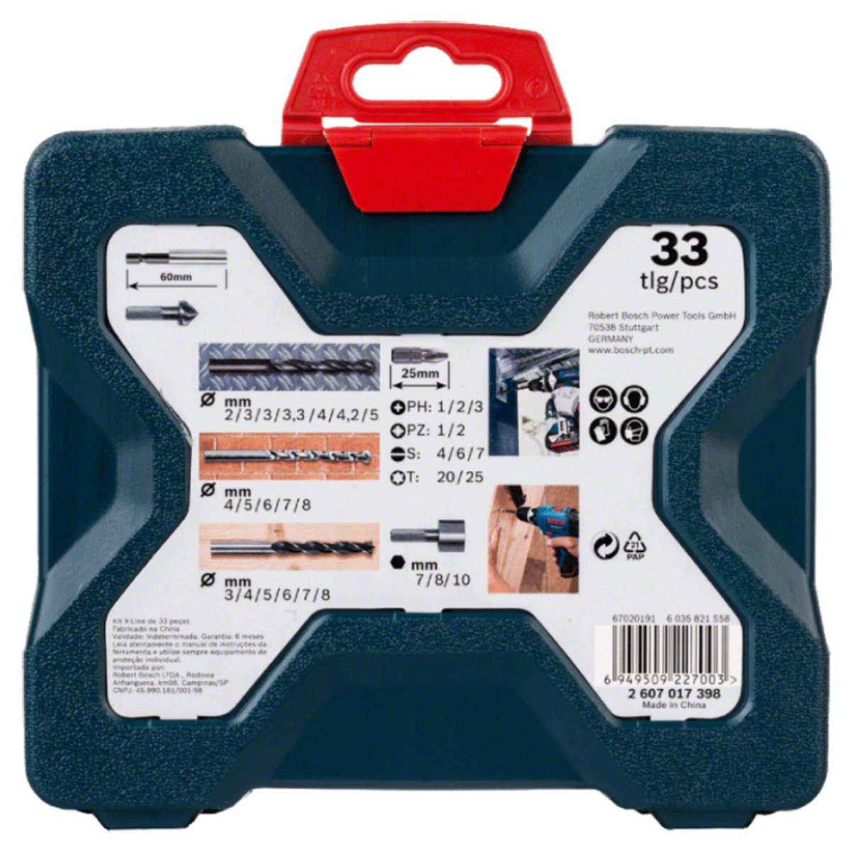 Kit 33 Peças Brocas e Pontas Bosch X-Line | Bemol
