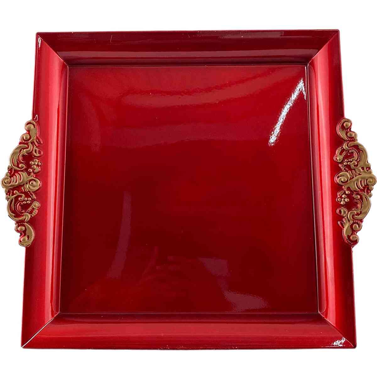 Sousplat Quadrado Noritex Vermelho 180-0700463