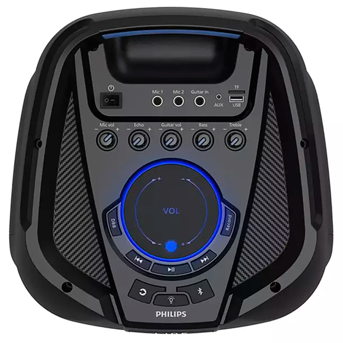 Caixa de Som Philips Party 1300W Preto | Bemol