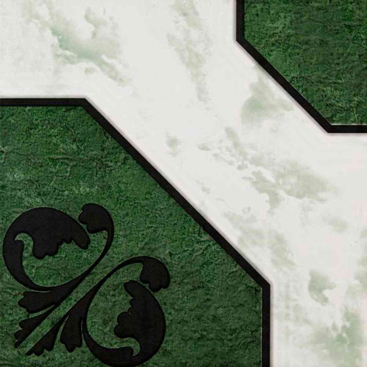 Piso Cerâmico Verde Brilhante 43,3x43,3cm Alexandria | Bemol