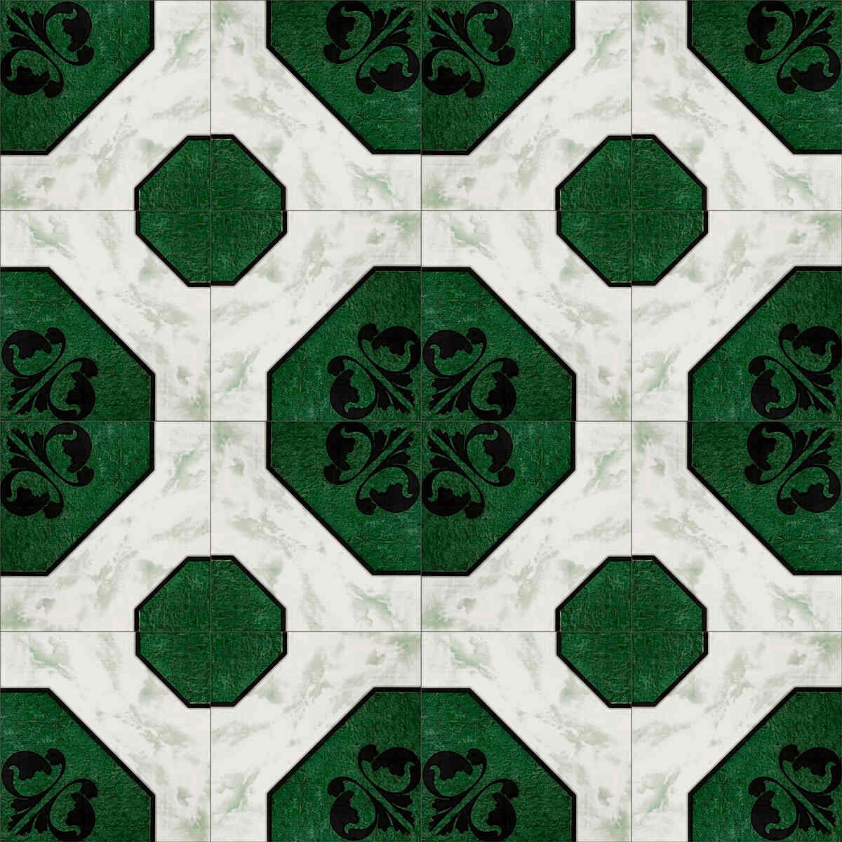 Piso Cerâmico Verde Brilhante 43,3x43,3cm Alexandria | Bemol