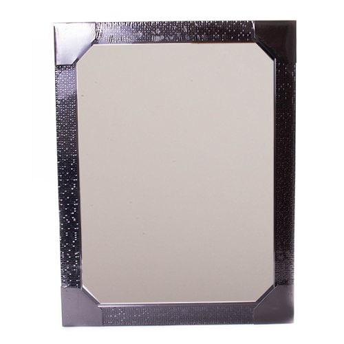 Espelho Latcor Retangular Com Moldura Preto WM3015