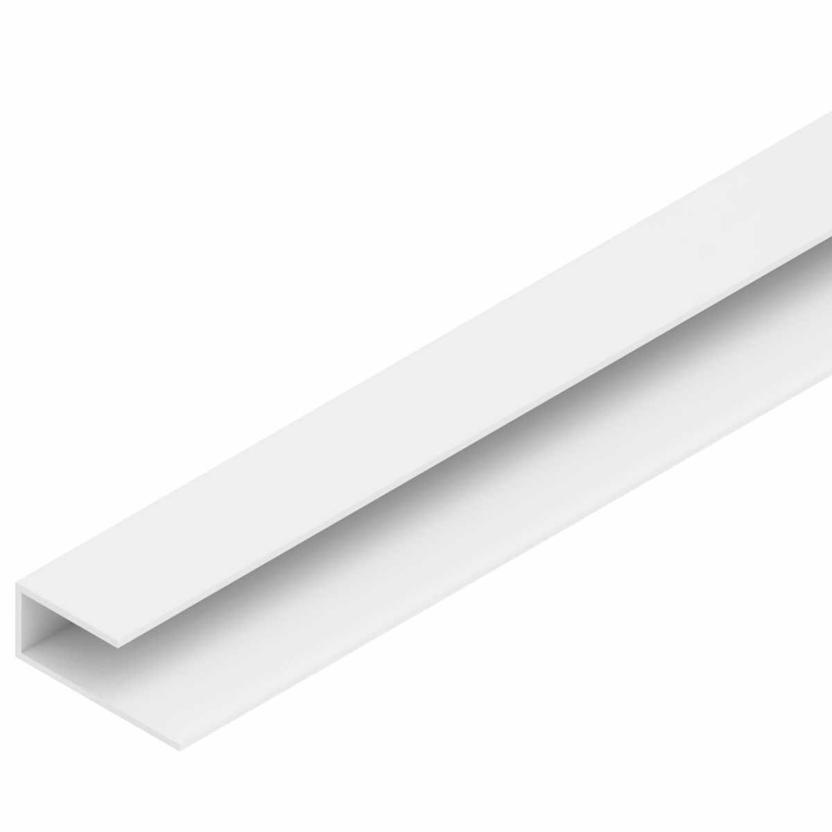 Perfil PVC Tipo U 6m Branco Plasmeg (MP)