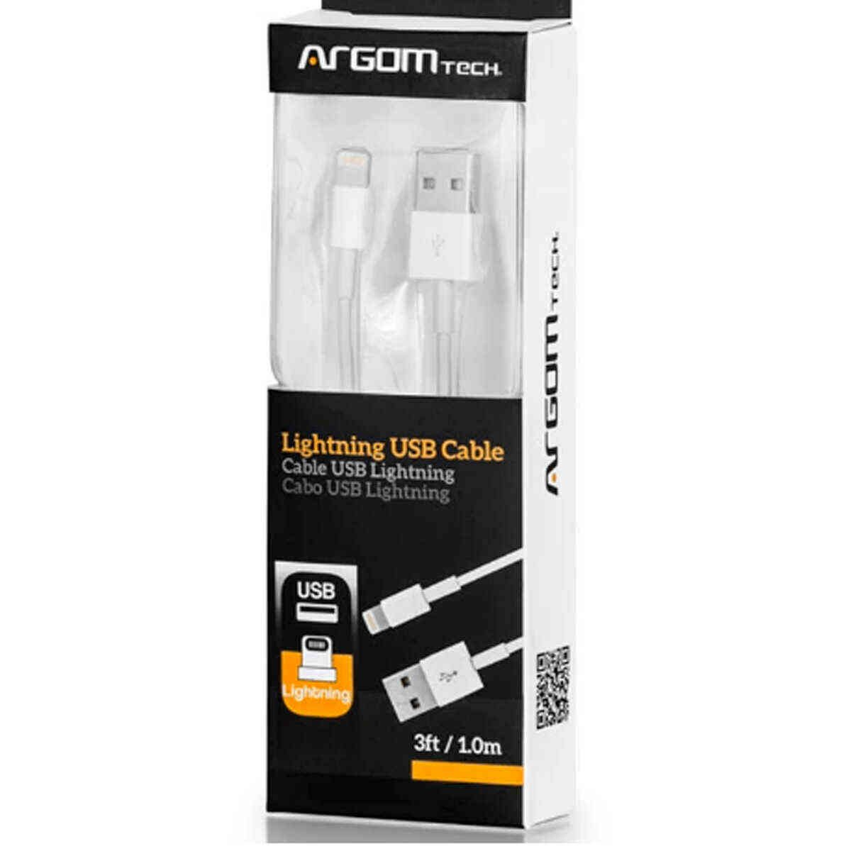 Cabo Argom Tech Usb Lightning 1.0m BR (MP)