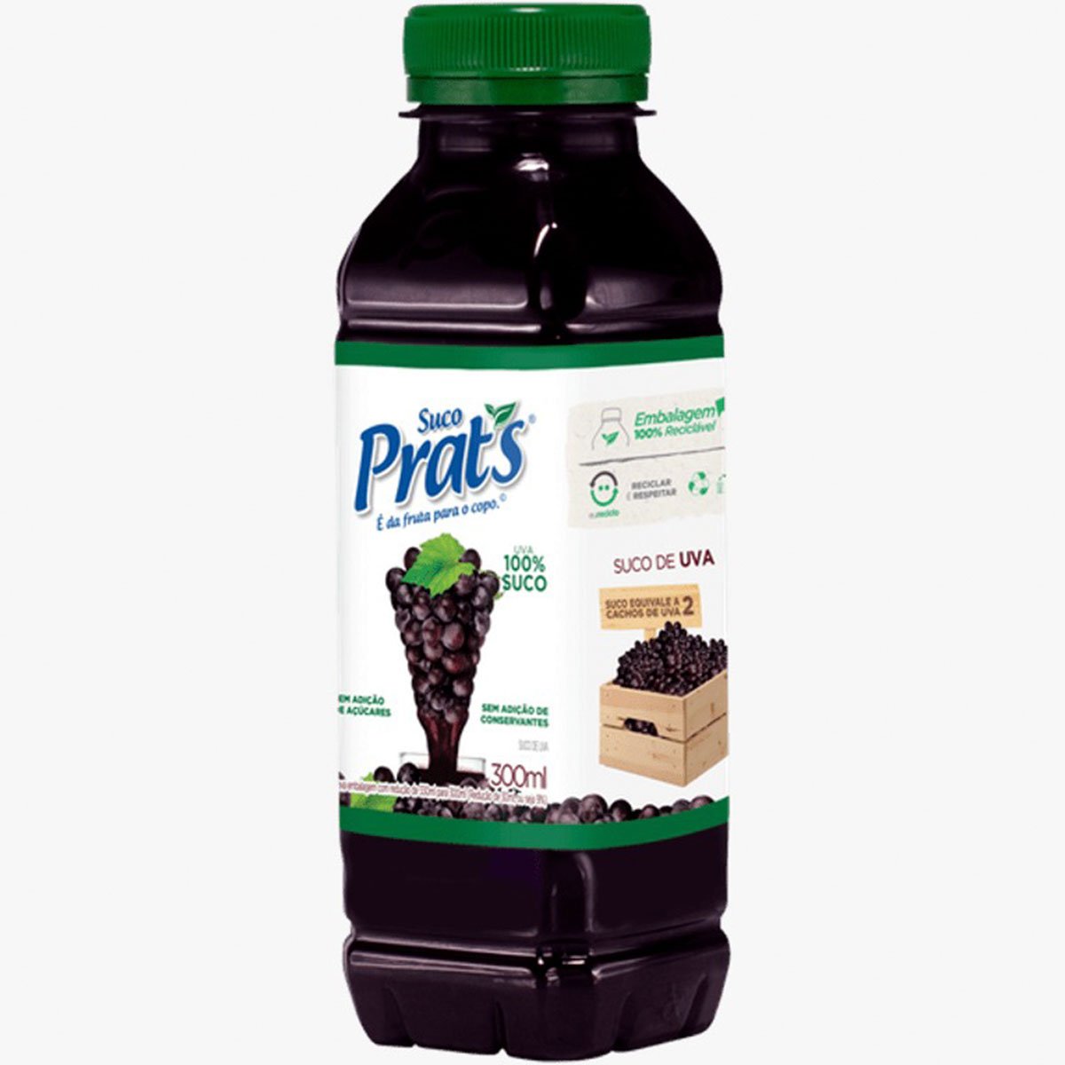 Suco Integral Prats Uva 300ml