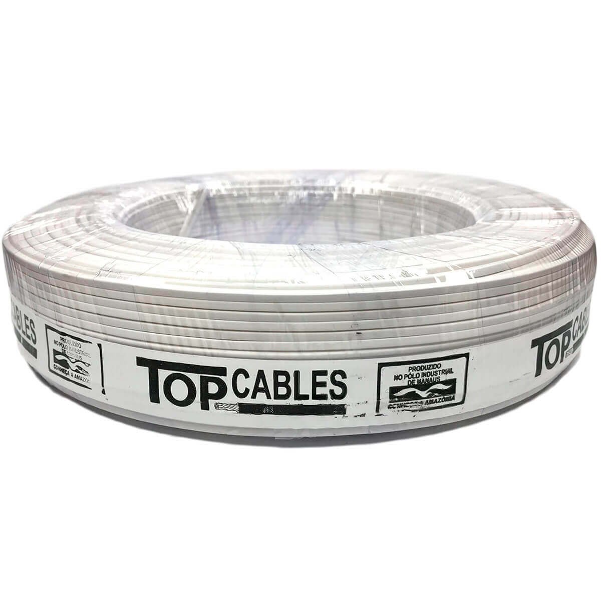 Cabo Elétrico Paralelo Top Cables 2 X 1,5mm, Peça Com 100 Metros ...