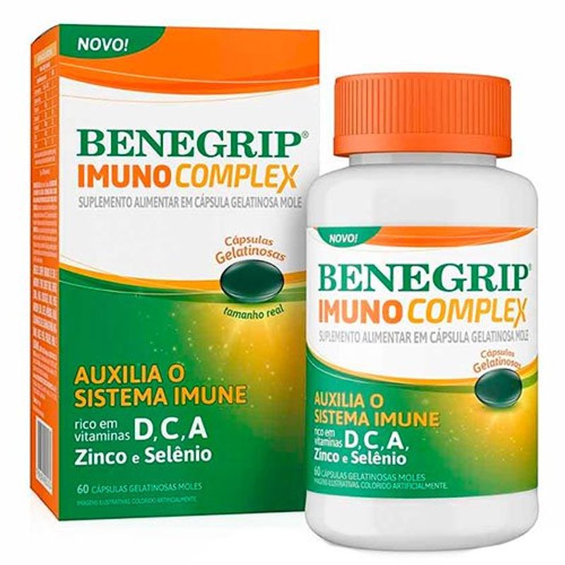 Benegrip Imuno Complex 60 Cápsulas Gelatinosas Moles