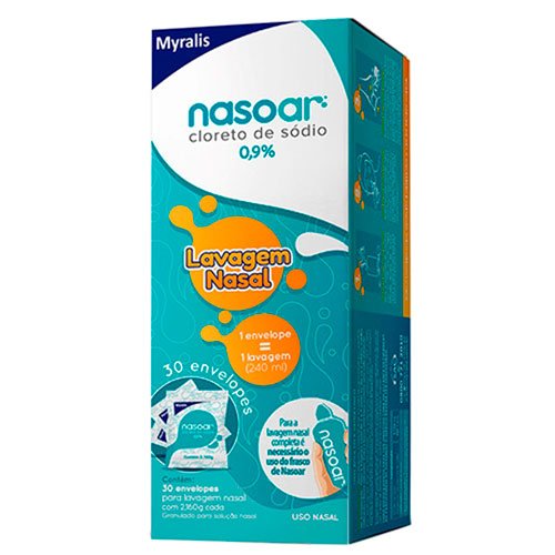 Nasoar 0,9% Refil Granulado Para Solução Nasal 30 Envelopes