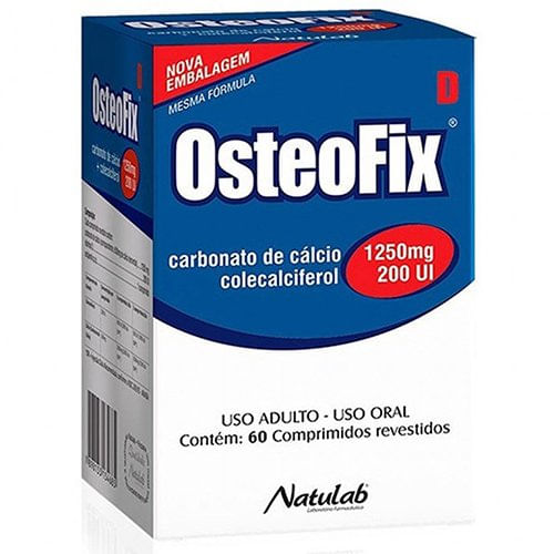 Osteofix 1.250mg + 200UI 60 Comprimidos