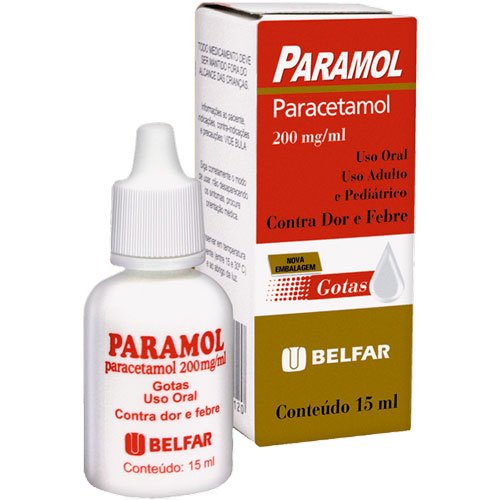 Paramol 200mg/mL Solução Oral 15mL Belfar