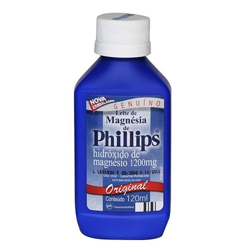 Leite Magnesia Phillips Original Suspensão Oral Fr 120mL