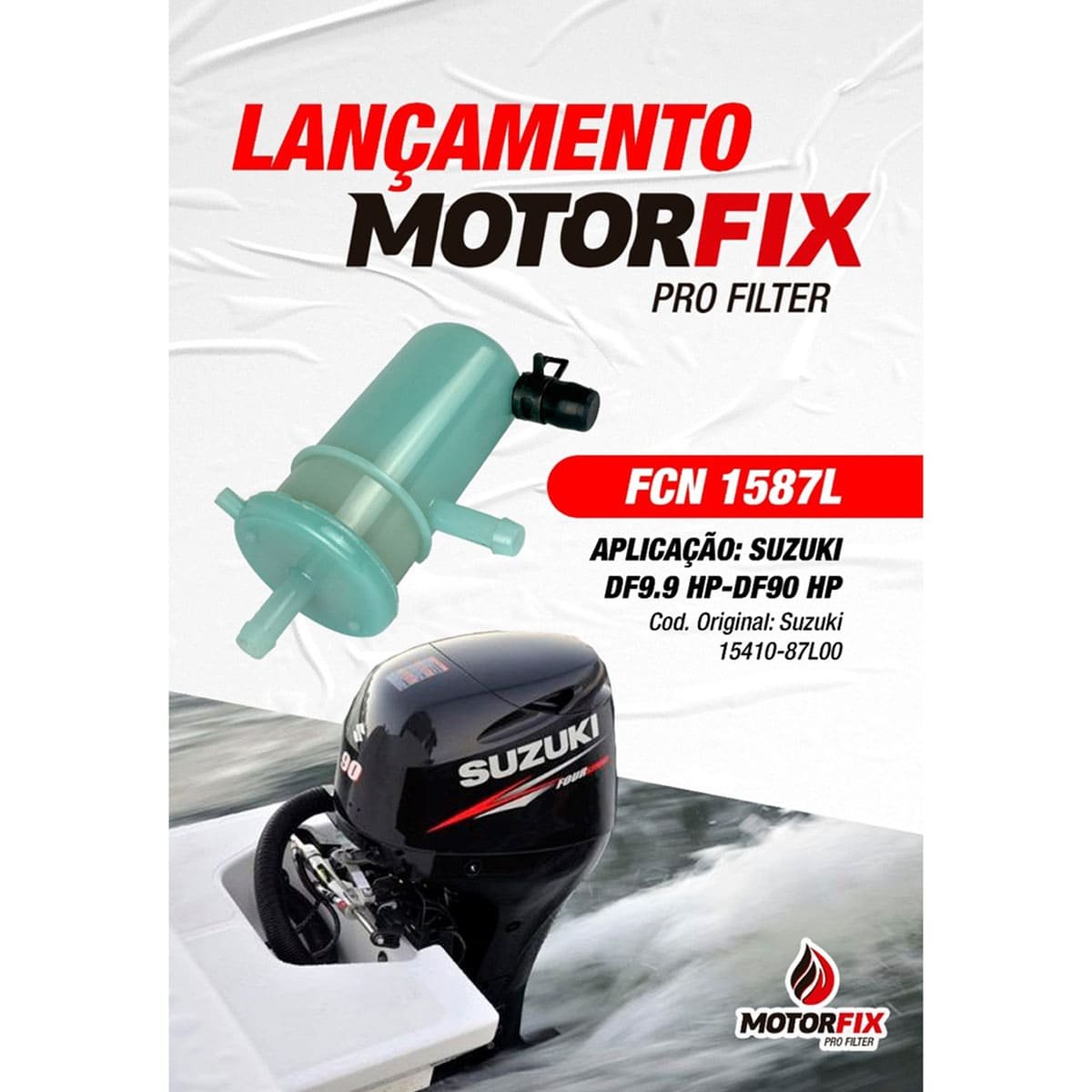 Filtro Combustível Motorfix DF9.9HP DF90HP (MP)