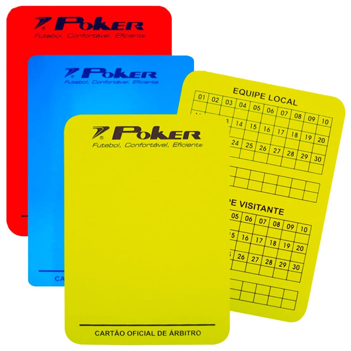Cartão Oficial Futsal Árbitro Poker 8058 (MP)