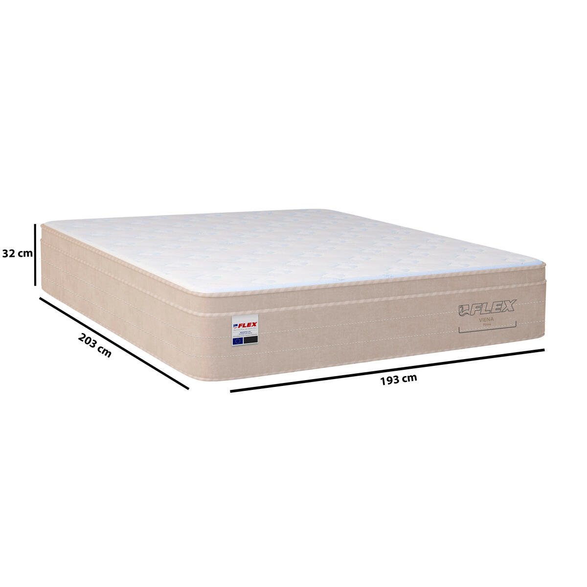 Colchão King Flex 32x193x203cm Viena Molas LFK | Bemol