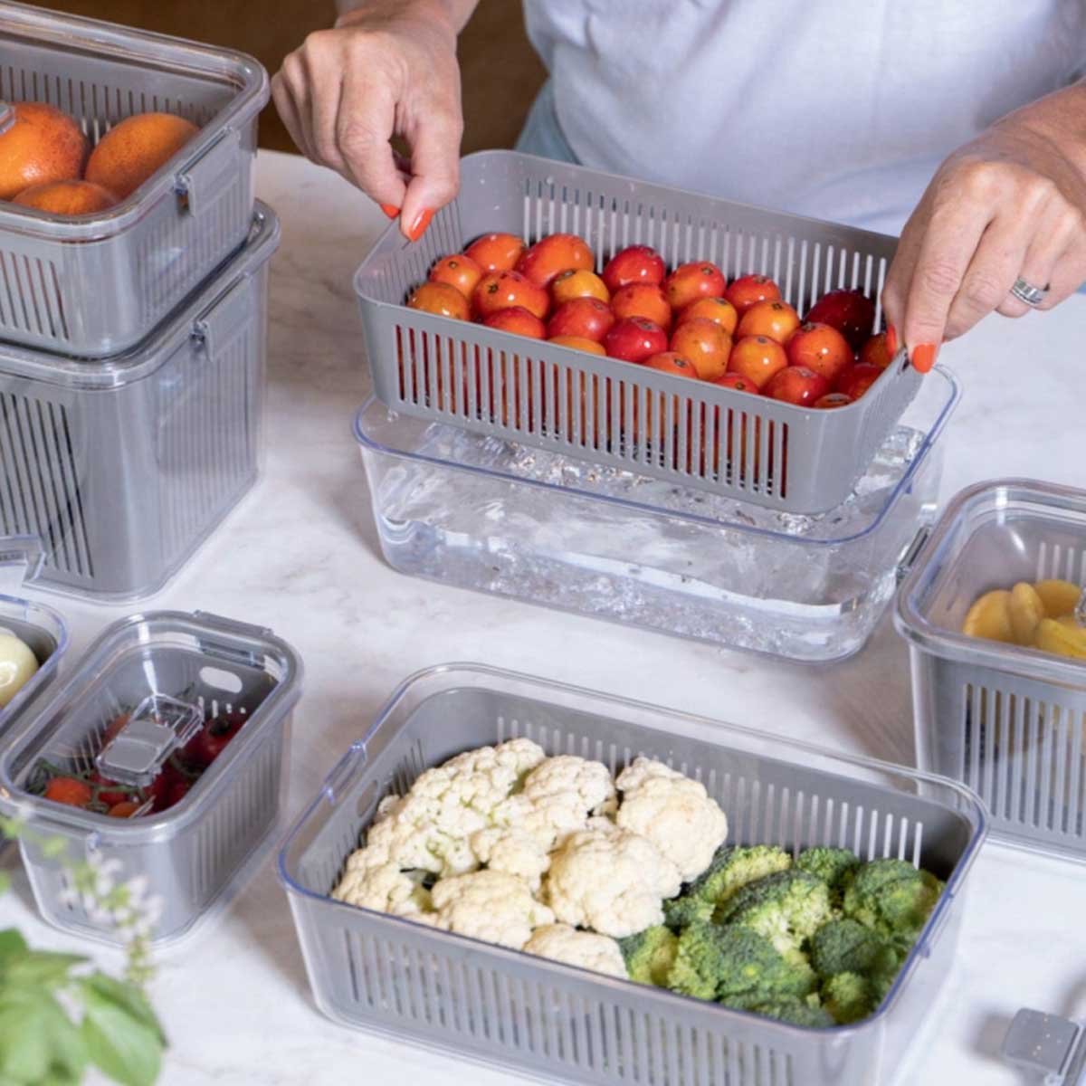 Pote Hermético Paramount Slim Multiuso 1,360L Cinza 1776