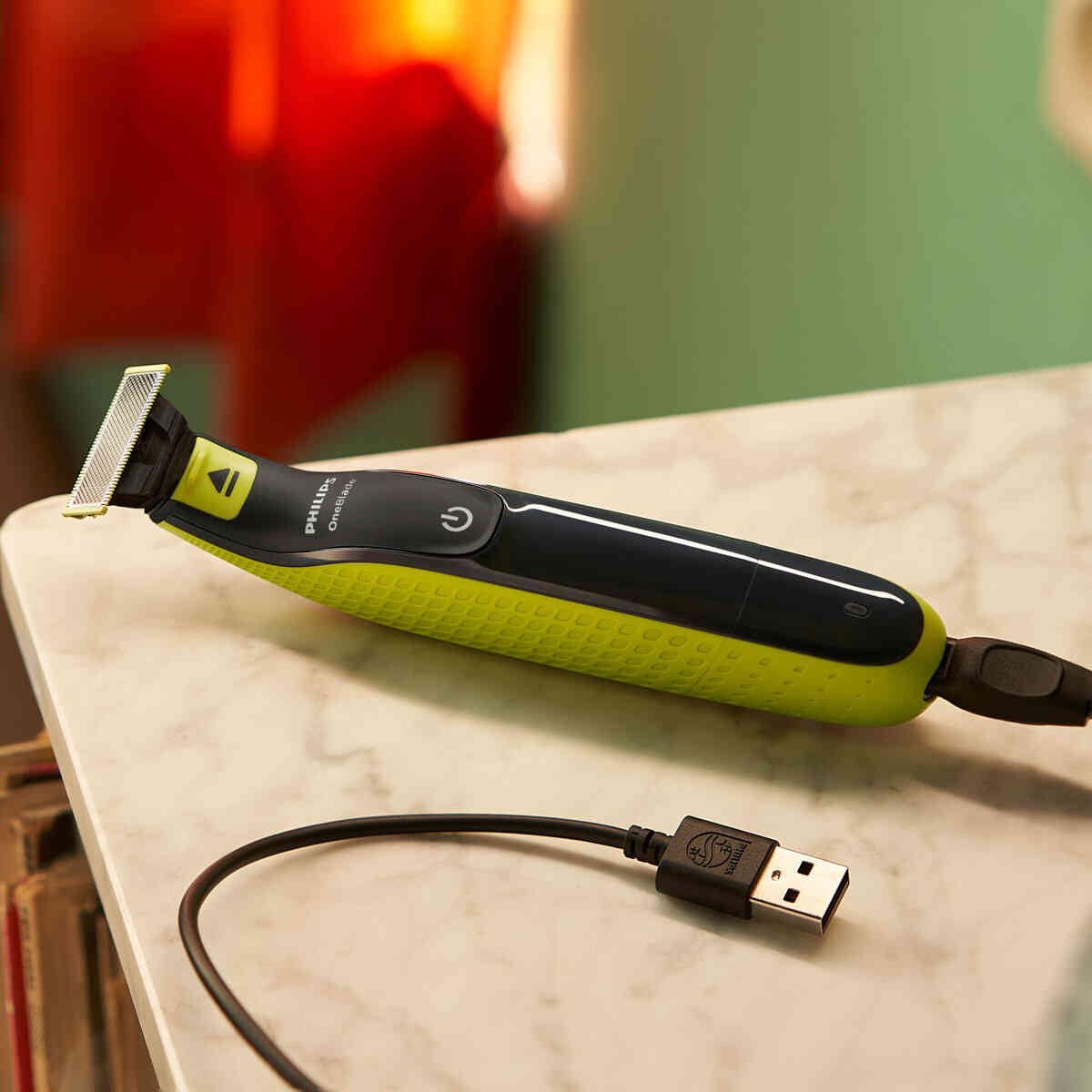 Barbeador Philips Oneblade Verde e Cinza QP2724/10