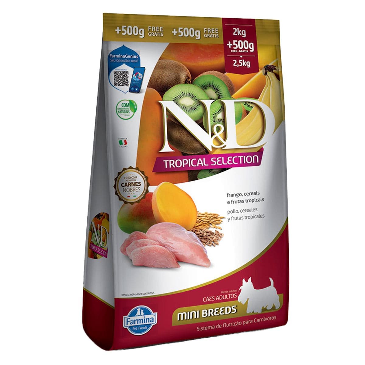 Ração N&D Cães Adultos Tropical Frango 2kg (MP)
