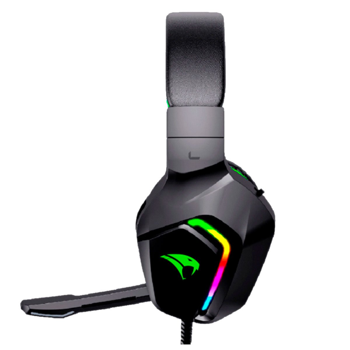 Headset Gamer Viper Pro Rgb Naja USB Preto E Verde (MP)