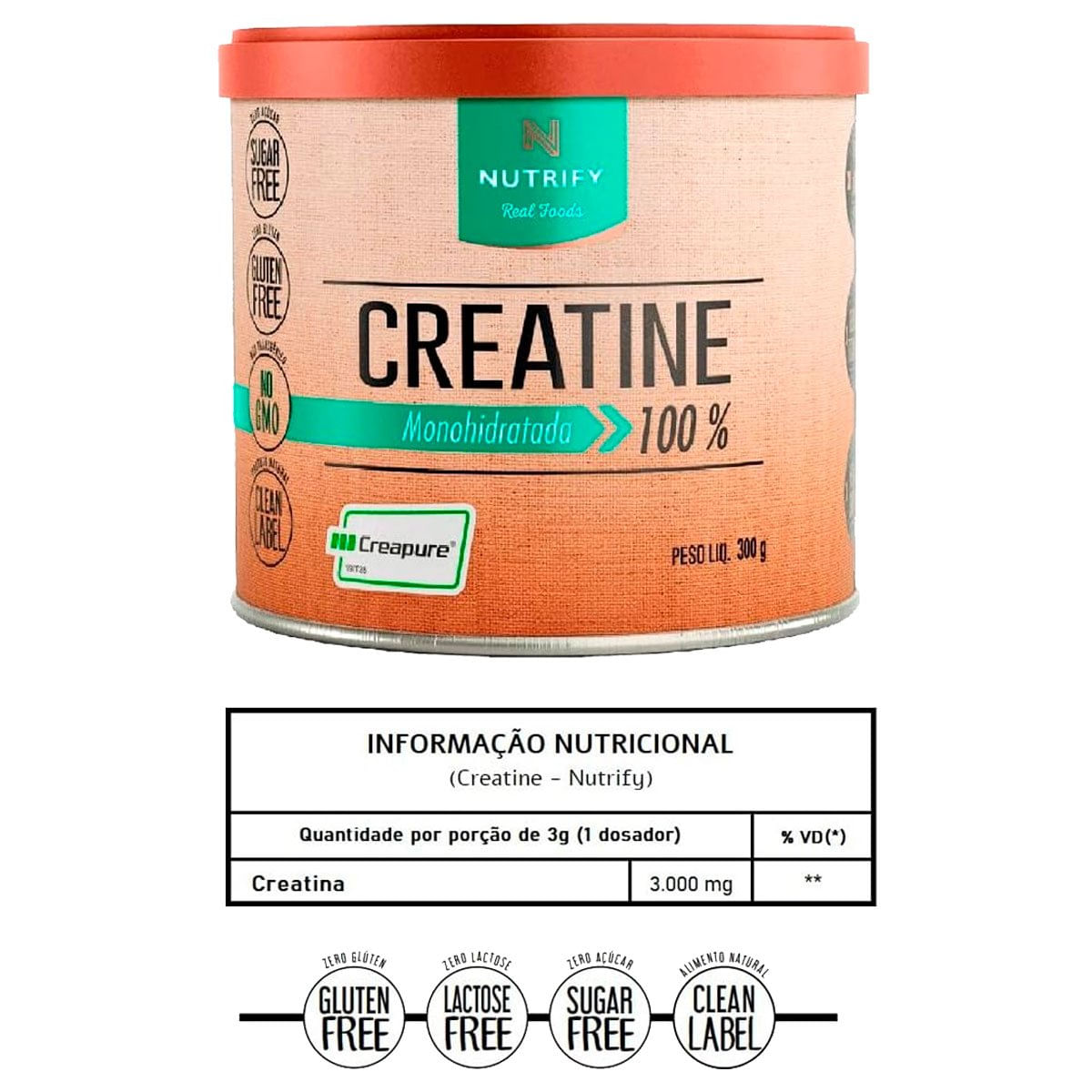 Creatina Nutrify Creapure 300g (MP)