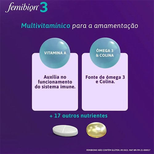 Femibion 3 Amamentação 28 Comprimidos e 28 Cápsulas