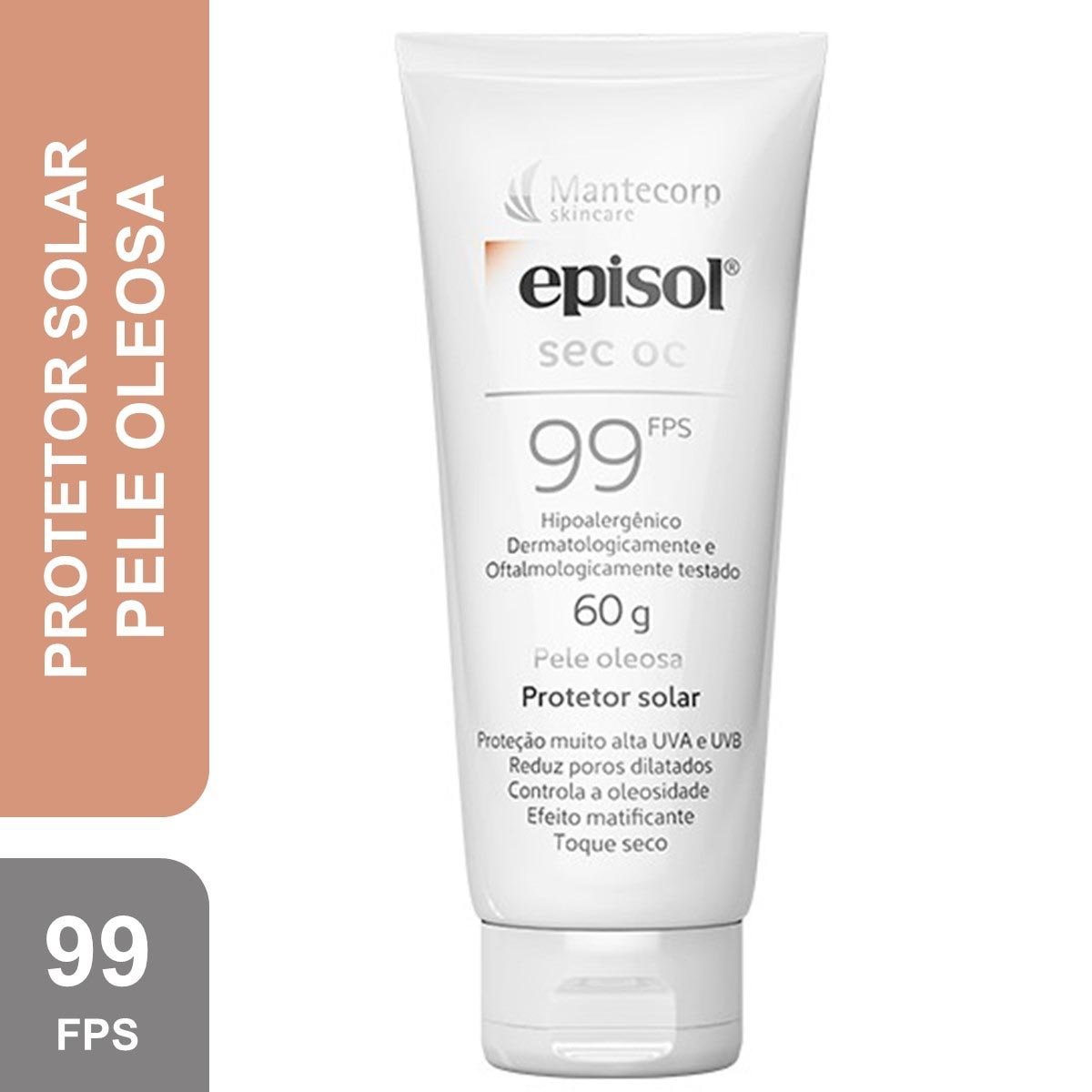 Protetor Solar Sec Oil Control Fps 99 Episol 60g