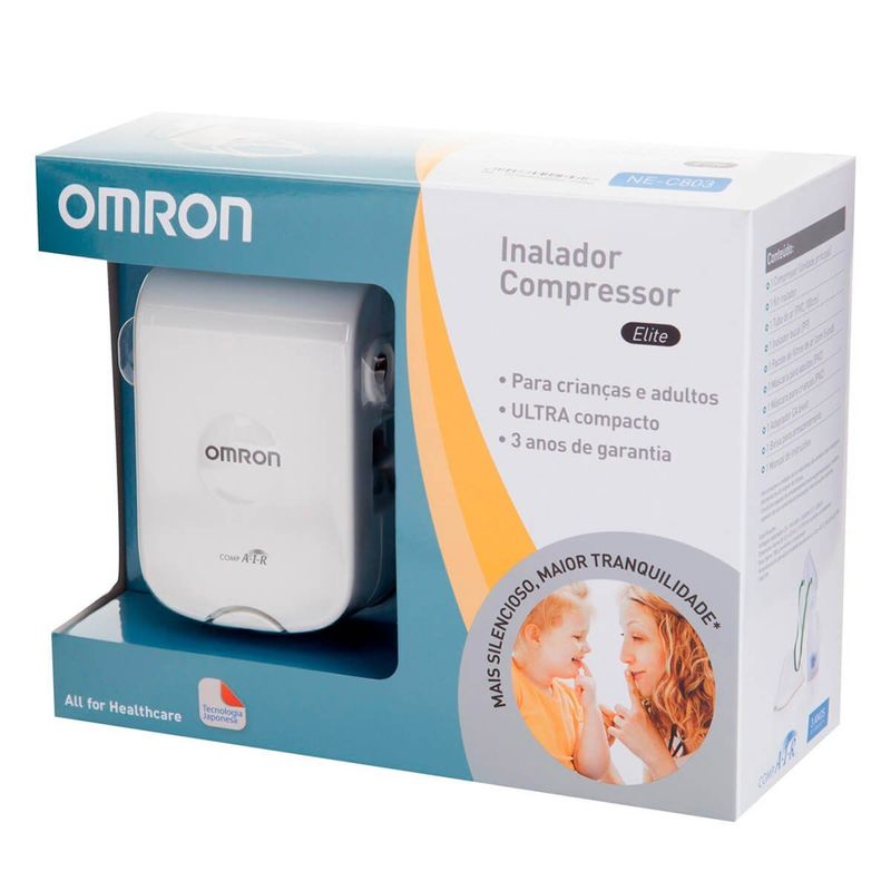 Inalador Compressor Omron Elite NE-C803 Ultra Compacto