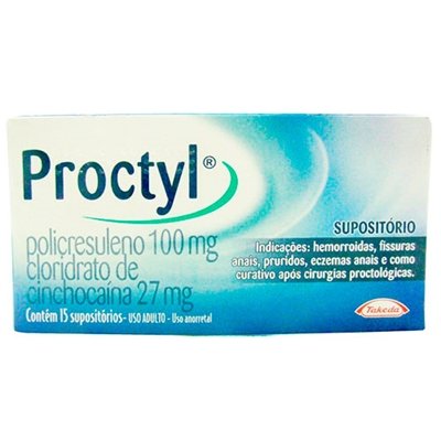Proctyl 15 Supositórios