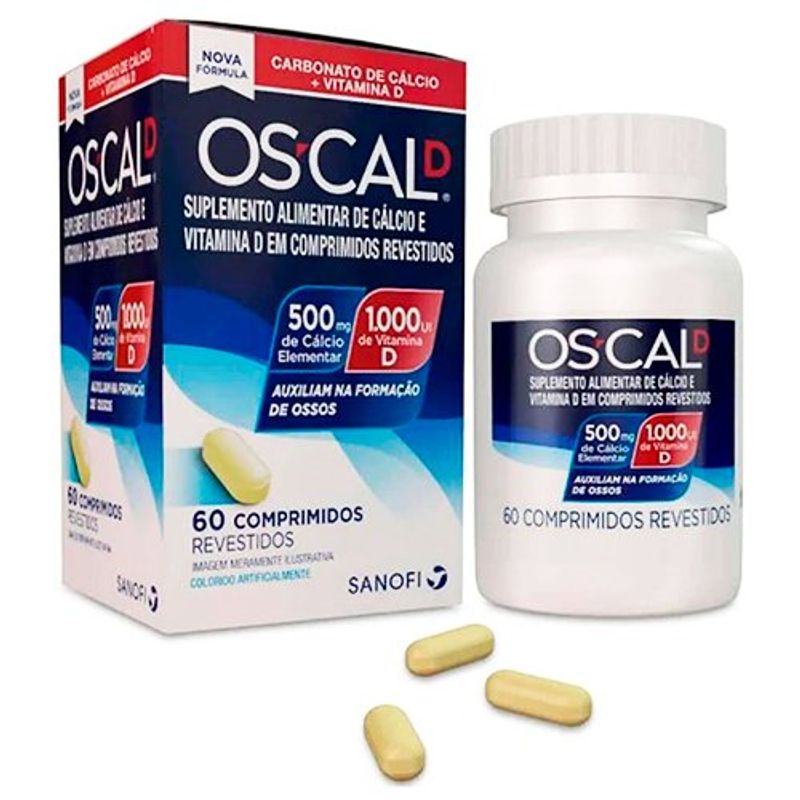 OsCal D 500mg+1000Ui 60 Comprimidos