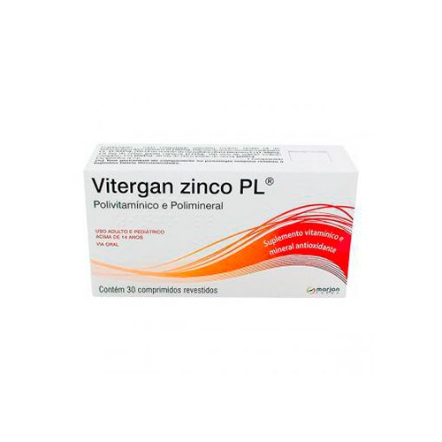 Vitergan Zinco PL 30 Comprimidos
