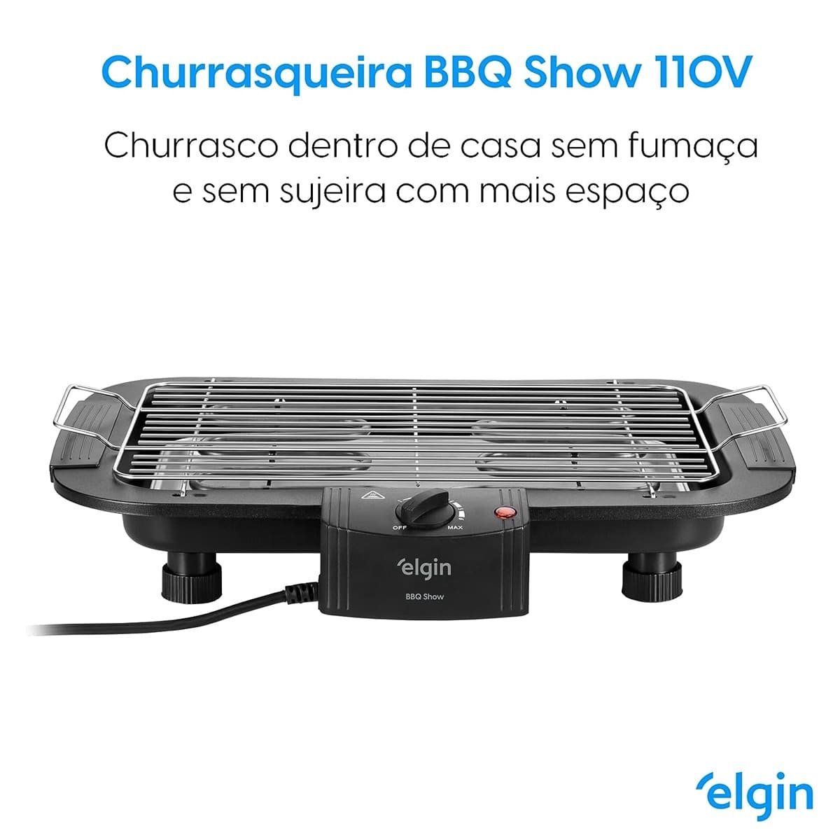Churrasqueira Elétrica De Mesa Elgin Bbq Show 1800W 127V CHU20 (MP)