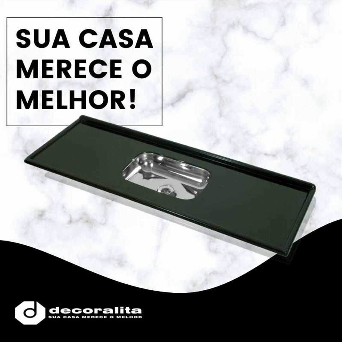 Pia Ecogranito Bojo Inox 120x54 Verde Romano Decoralita PI124 (MP)