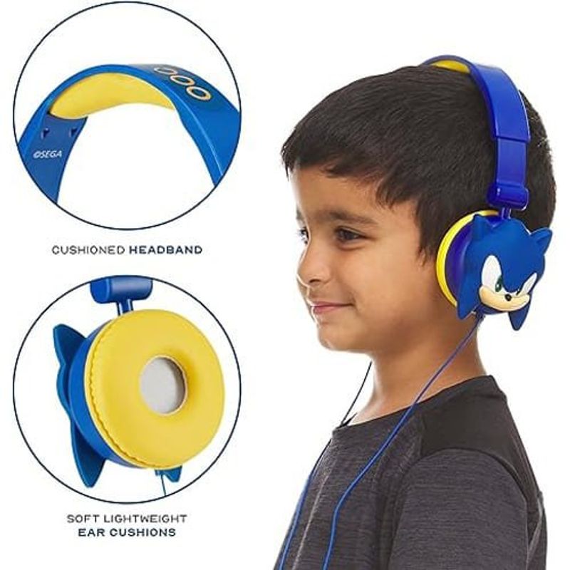 Fones de Ouvido Sonic the Hedgehog Azul A-BI