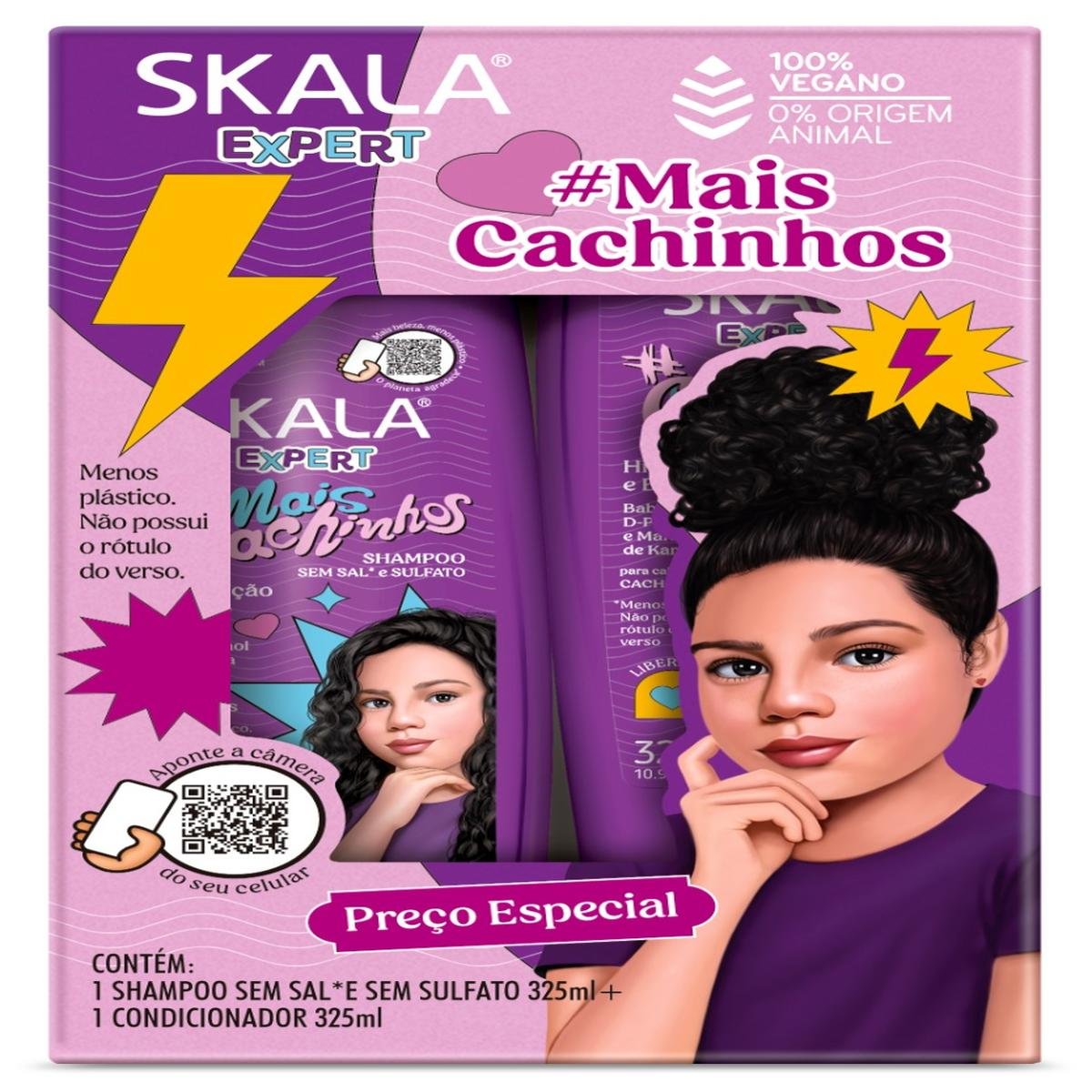 Kit Shampoo E Condicionador Skala Mais Cachinhos 325ml (MP)