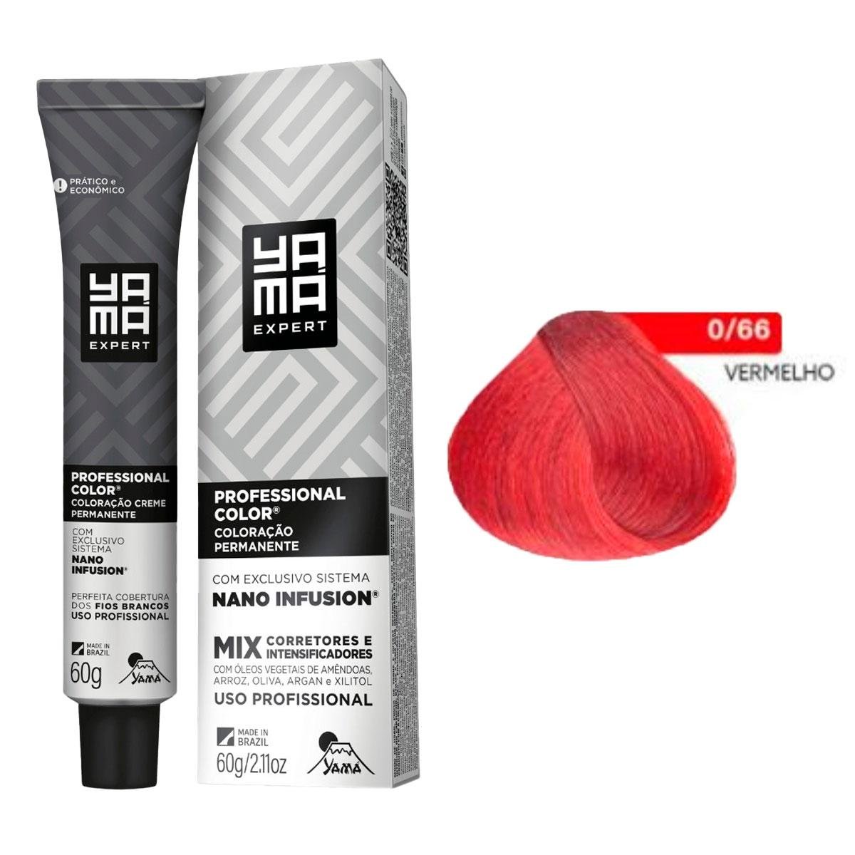 Coloração Creme Yama Nano Infusion 066 Mix Vermelho (MP)