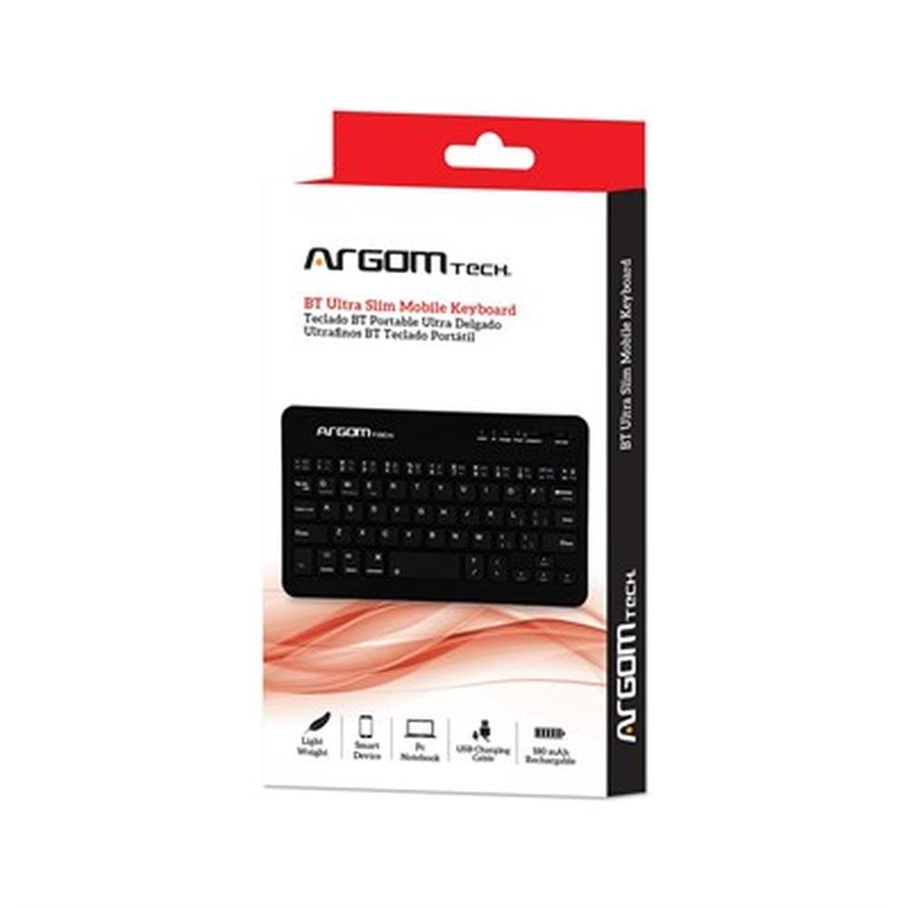 Teclado Argom Bluetooth Ultra Slim Mobile Arg-kb-0203 Preto (MP)
