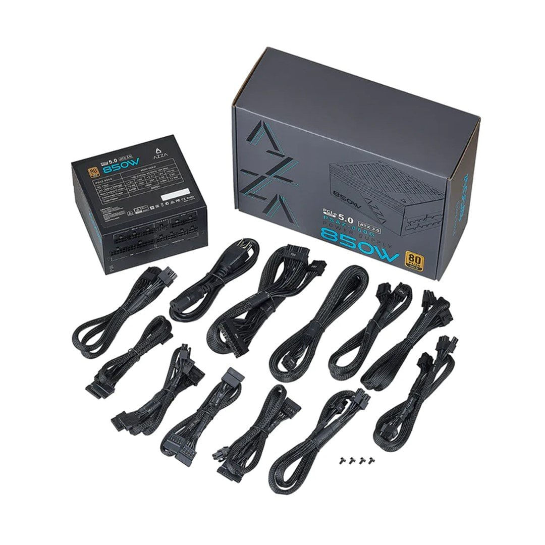 Fonte ATX Azza 850W 80 Plus Gold ATX 3.0 (MP)