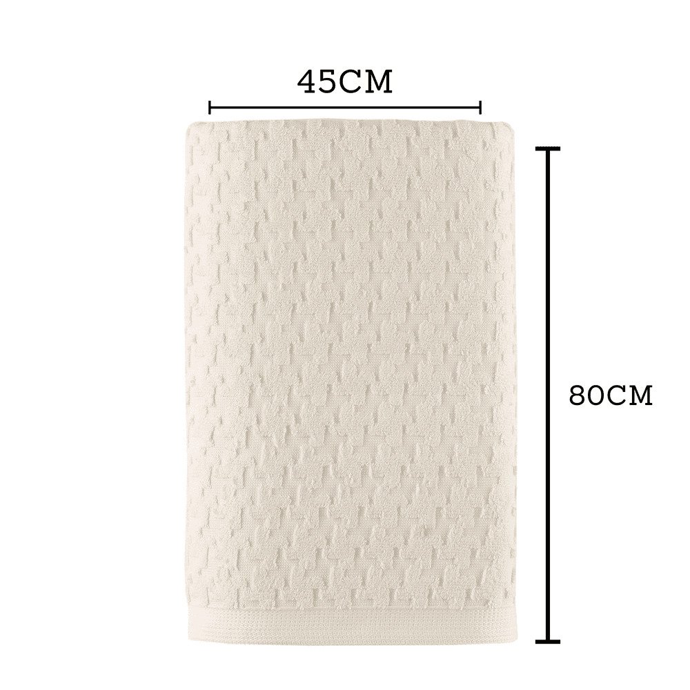 Toalha De Rosto Teka 100% Algodão Solare Branca 45x80cm (MP)