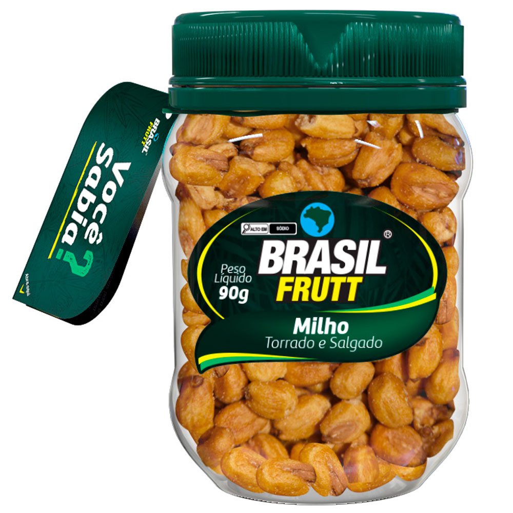 Milho Torrado e Salgado Brasil Frutt 90g