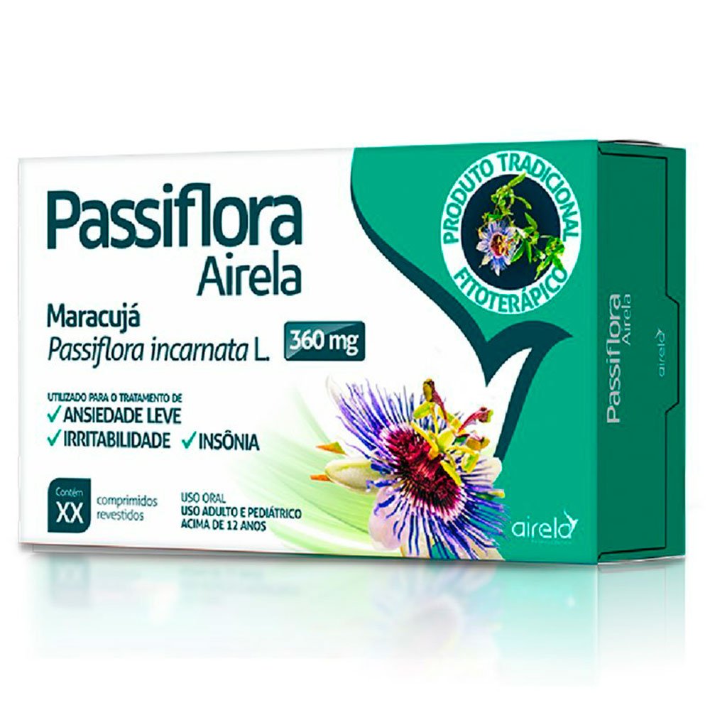 Passiflora Airela 360mg 20 Comprimidos Revestidos