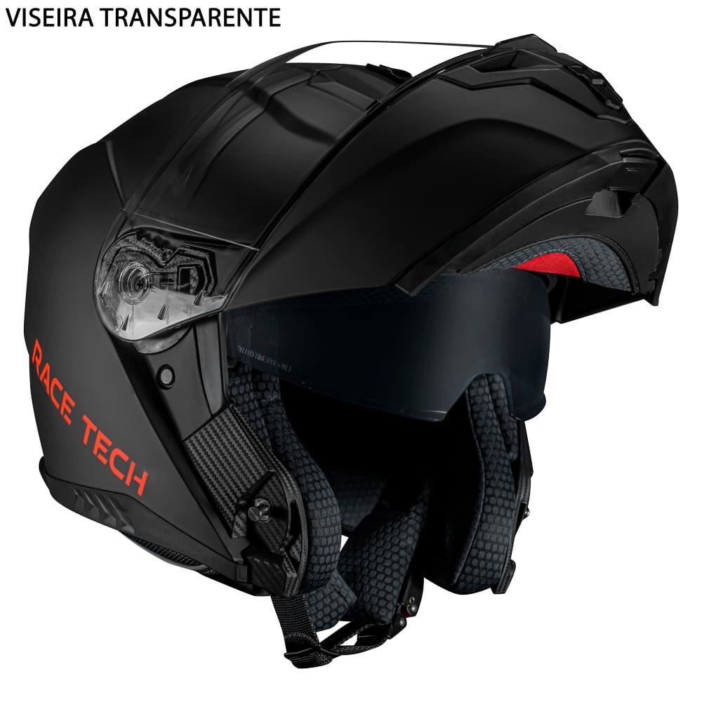 Capacete Race Tech Signal Monocolor Matte Black 62 (MP)