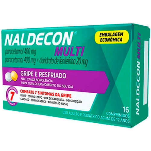 Naldecon Multi 800+20mg 16 Comprimidos Reckitt Benckiser