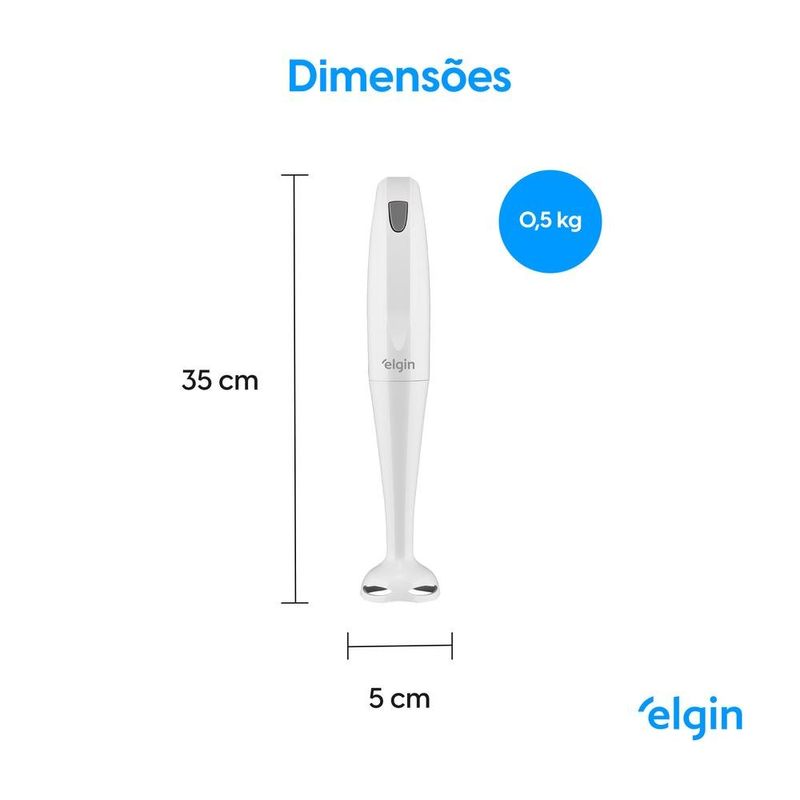 Mixer De Mão Elgin 2 Em 1 200W Alta Velocidade Leve E Baixo Ruído 127V ...