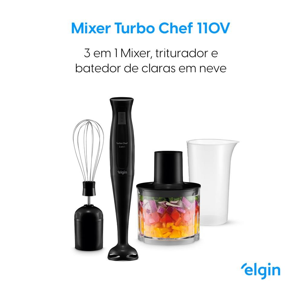 Mixer Elgin 3 Em 1 Turbo Chef 127V Preto MIX20 (MP)