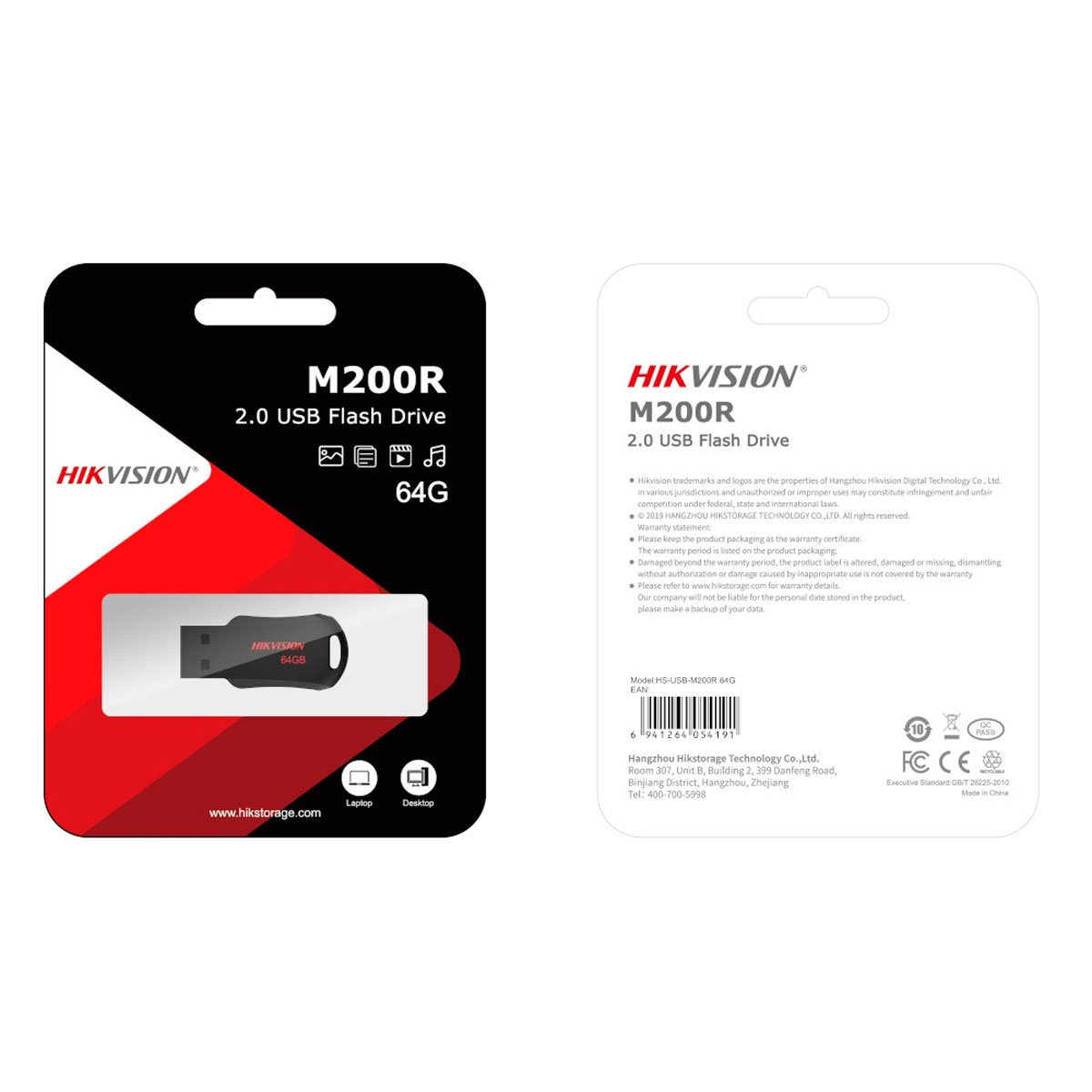 Pen Drive USB Hiksemi Rnb M200R 64GB (MP)